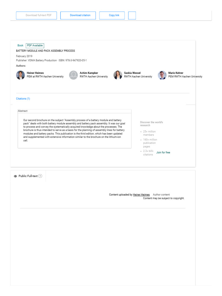 (PDF) Battery Module and Pack Assembly Process | PDF | Welding | Construction