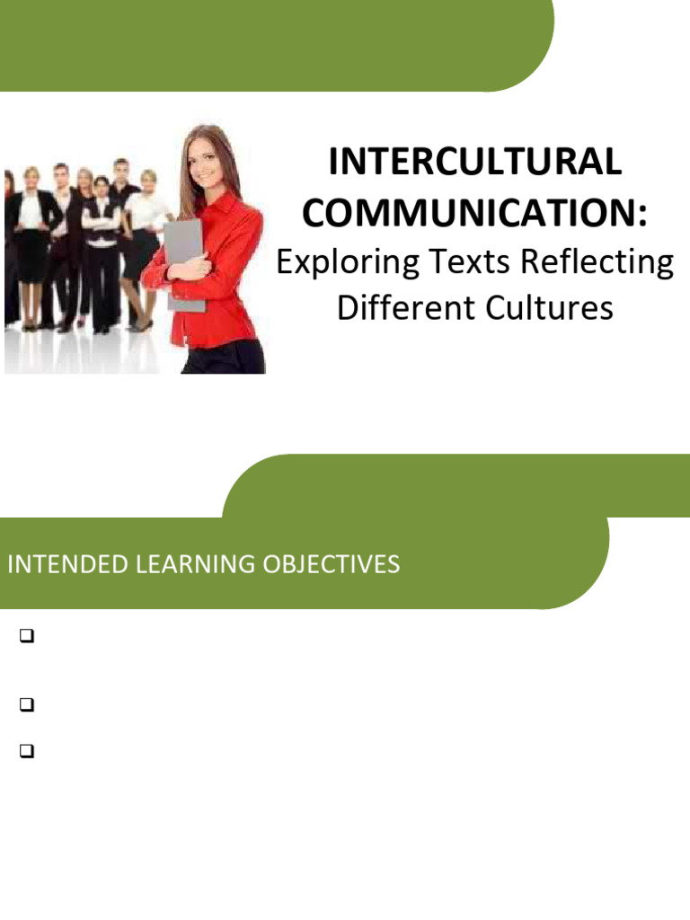 Purposive Comm - Lecture 8 - Intercultural Communication - Exploring ...