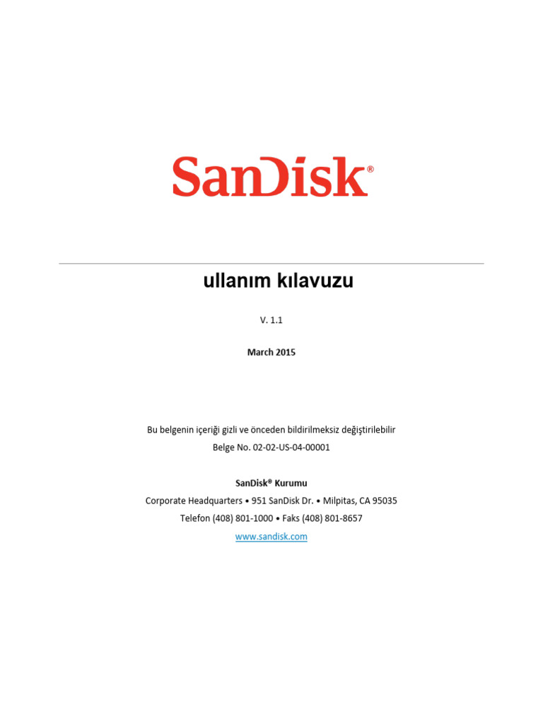 SanDisk SSD Dashboard | PDF
