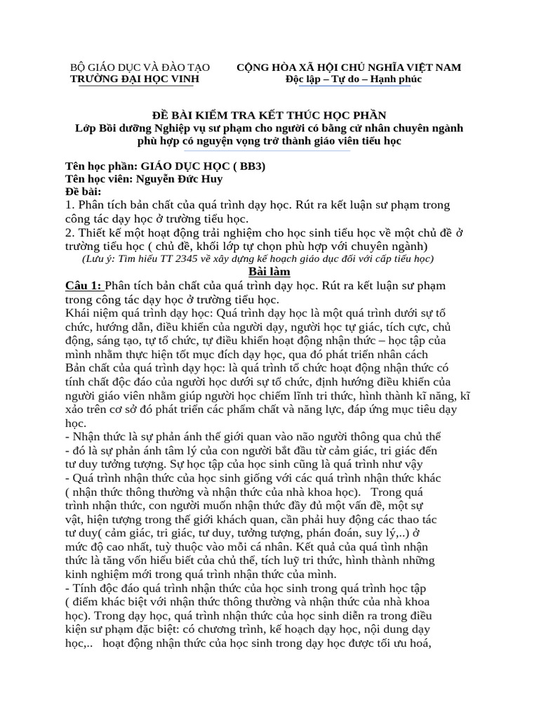 NguyenDucHuy_GDH(BB3) | PDF