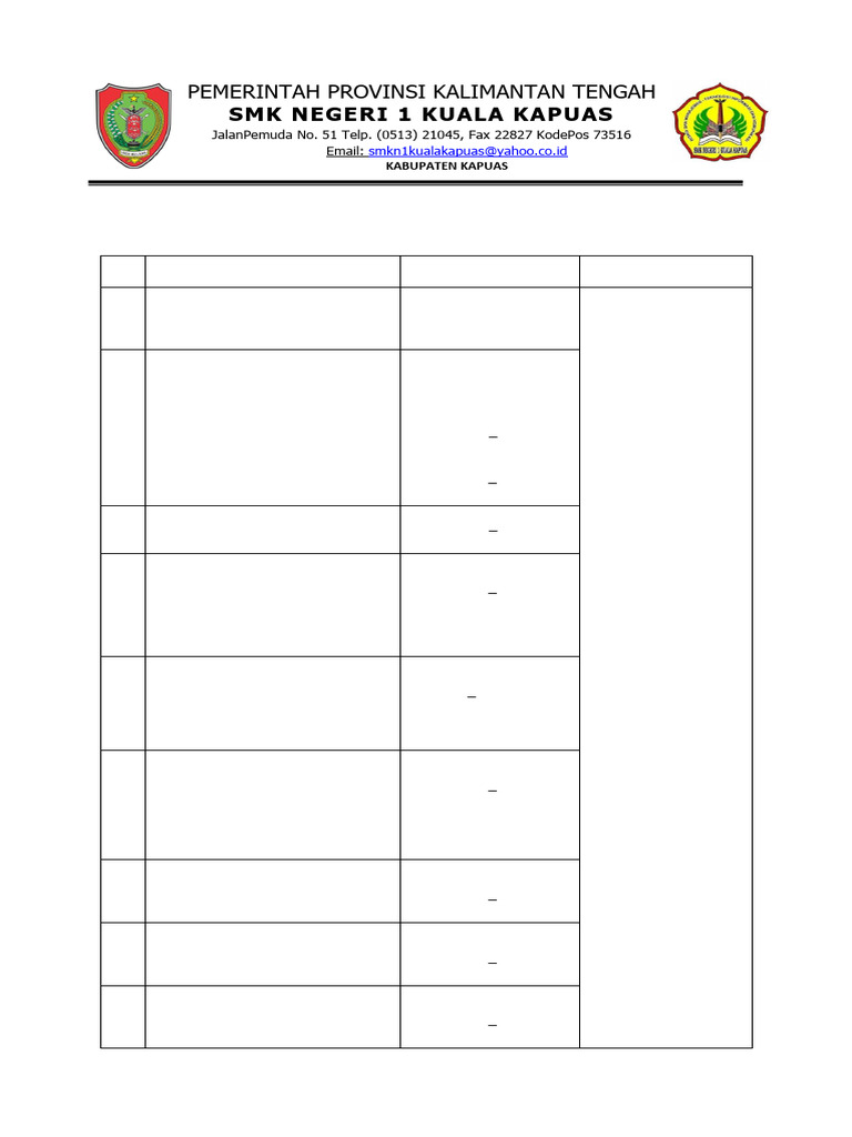 JADWAL PELAKSANAAN PKL Fix | PDF