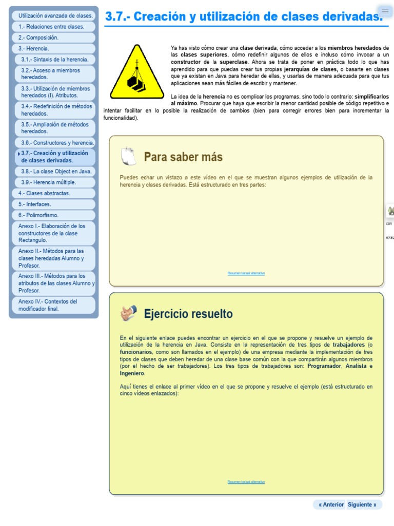 3.7. - Creación y Utilización de Clases Derivadas | PDF | Herencia ...