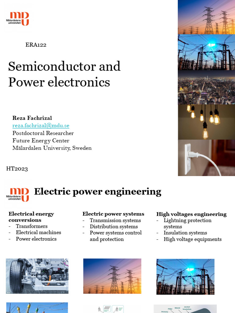 F11 Semiconductor Power Electronics 2023 | PDF | Rectifier | Diode