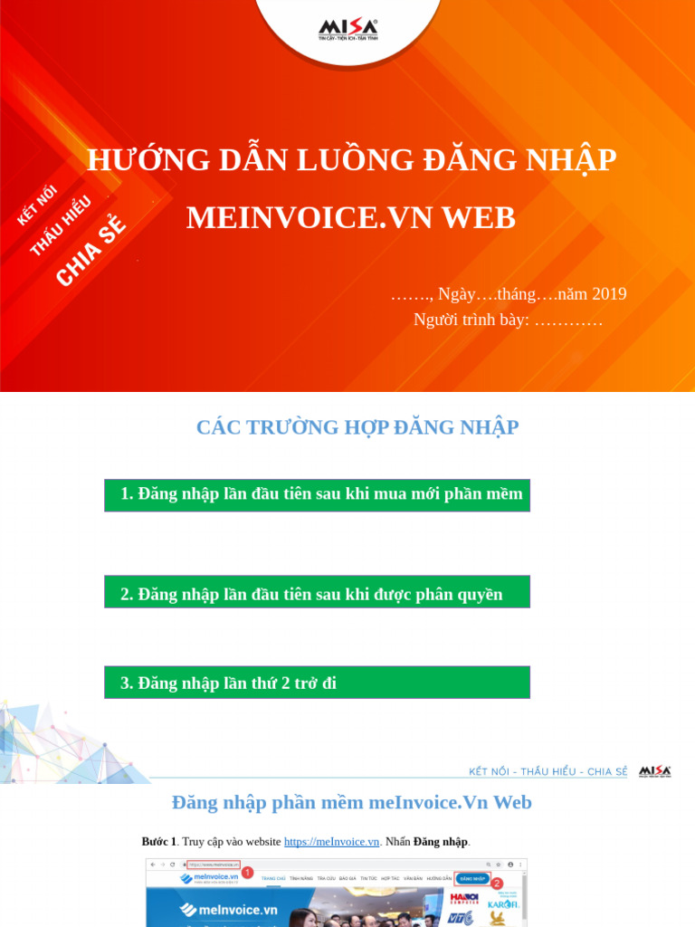 Dang Nhap Meinvoice Web | PDF