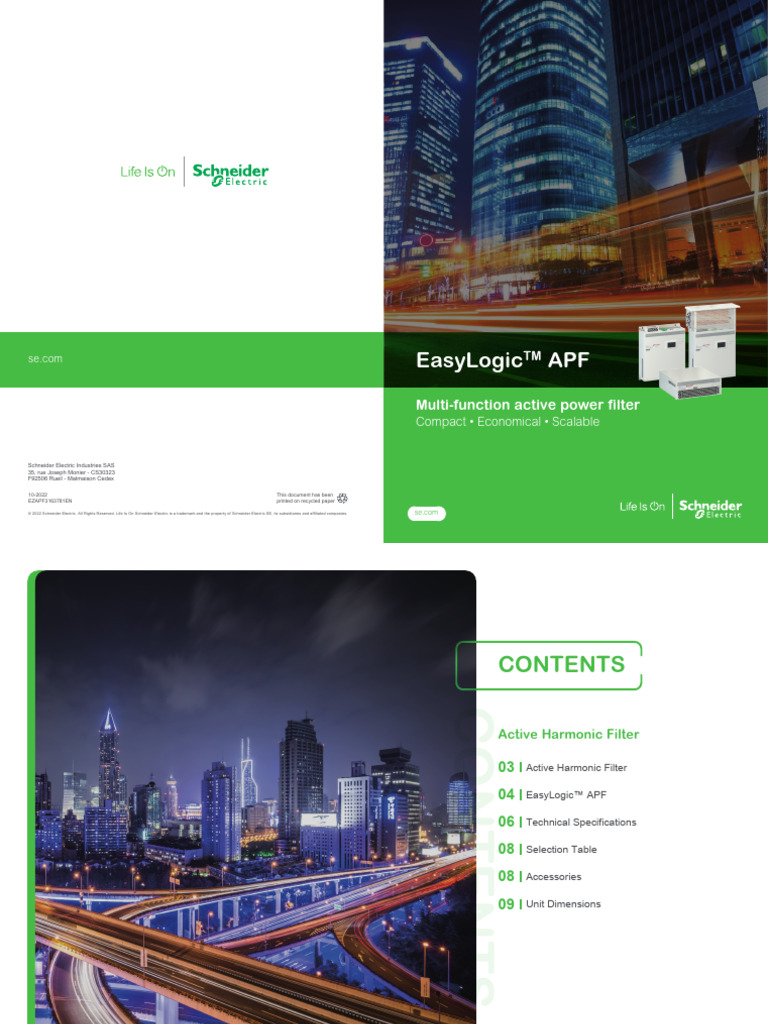 EasyLogic™ APF Catalogue | PDF | Power Inverter | Electrical Engineering