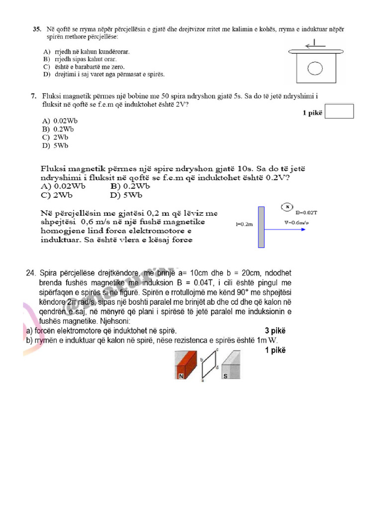 Fluksi I Fushes Magnetike | PDF