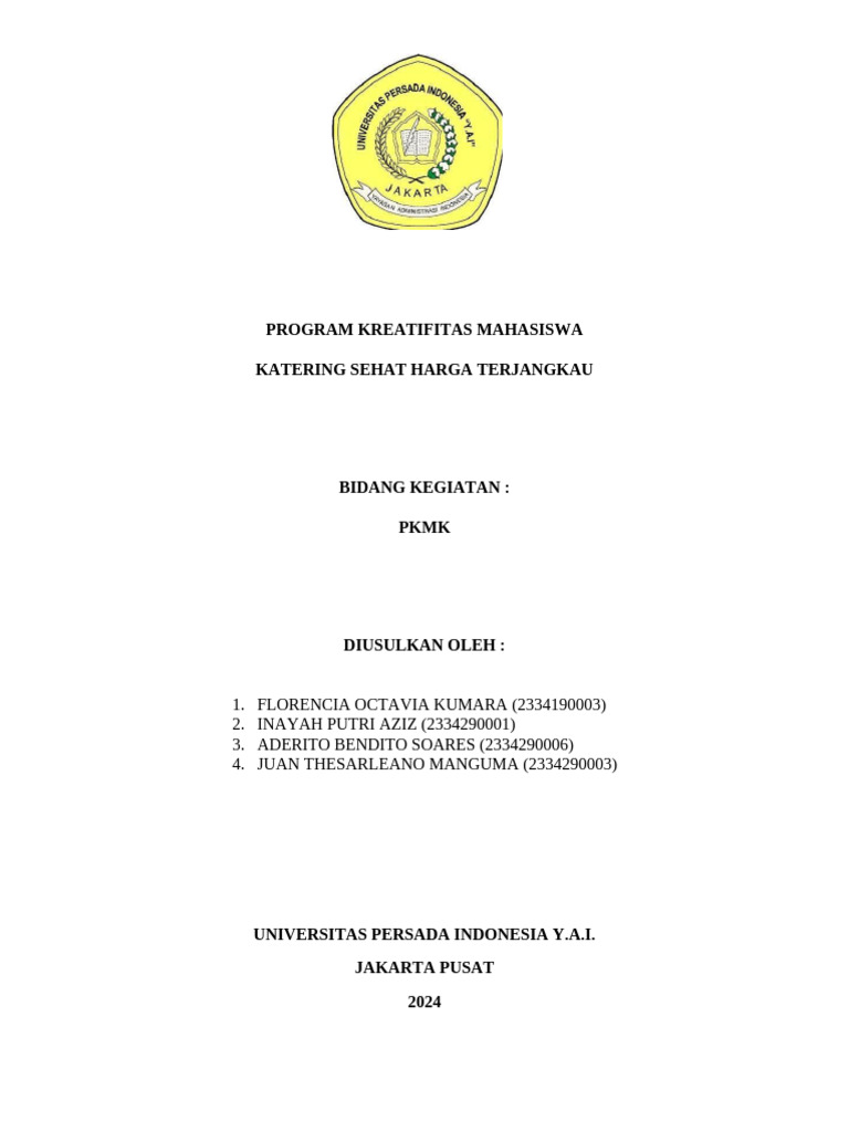 Contoh PKMK | PDF