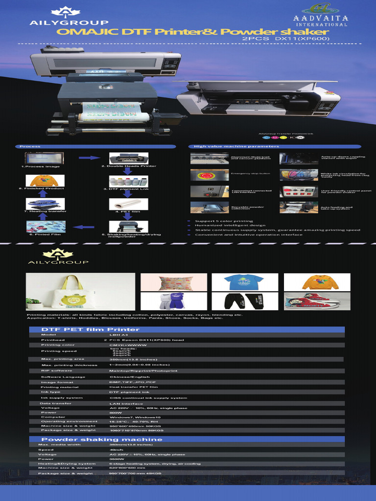 DTF T Shirt Printing Machine | PDF