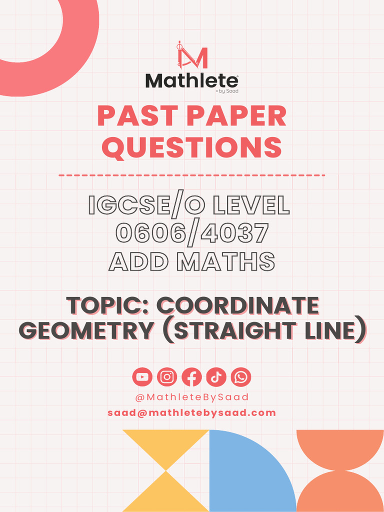 Add Math Coordinate Geometry | PDF | Euclid | Geometry