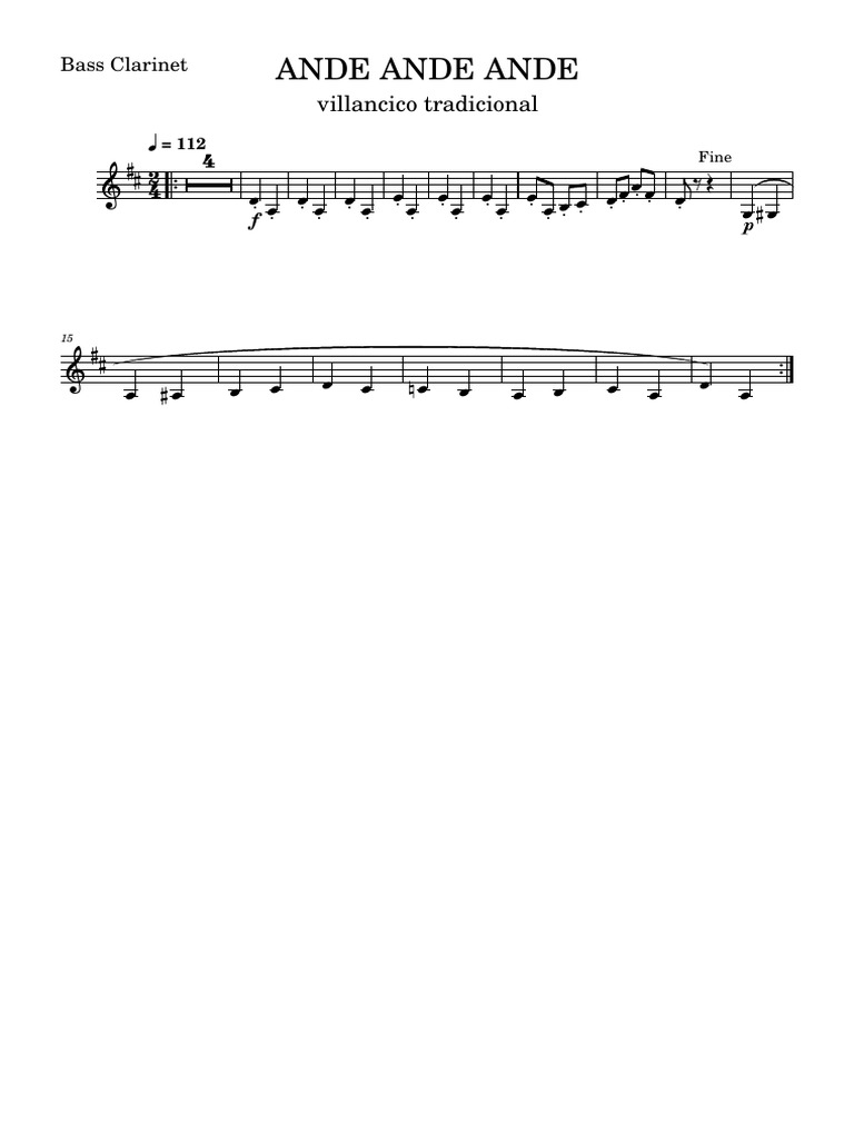 Ande Clarinete 1 | PDF