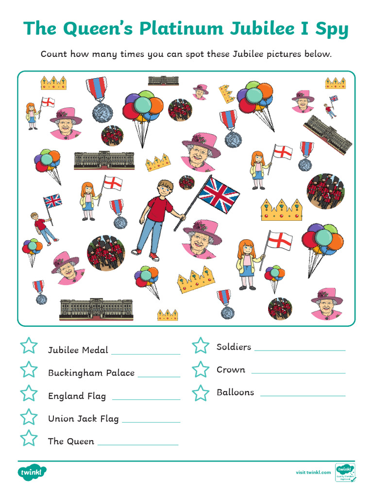Queen's Jubilee I Spy Game | PDF
