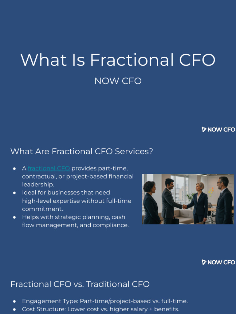 What Is Fractional CFO - NOW CFO | PDF | Chief Financial Officer | Leadership