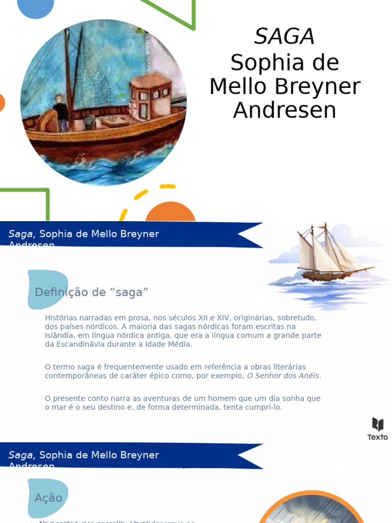 «Saga», De Sophia de Mello Breyner Andresen | PDF | Saga