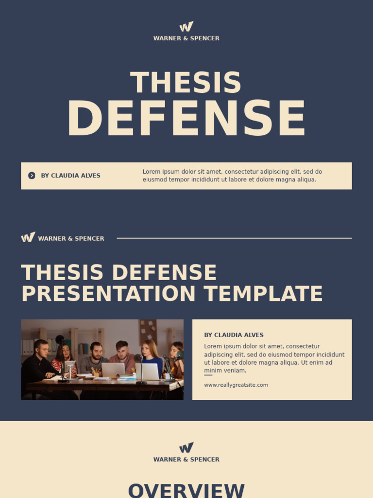 Thesis Defense Presentation Template | PDF