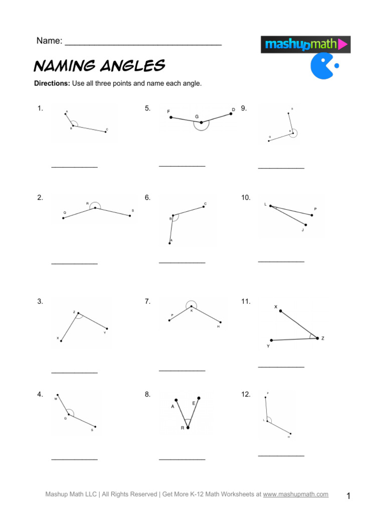 Naming Angles (A) | PDF