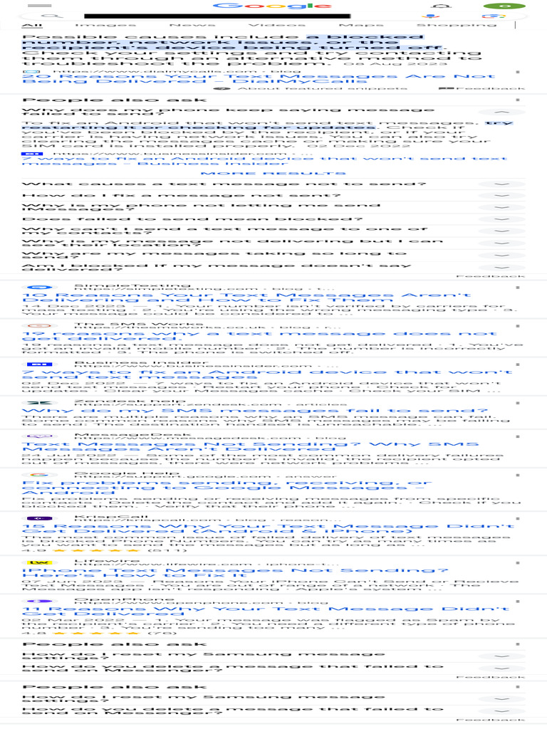 Why Do My Messages Fail To Send - Google Search | PDF | Android ...