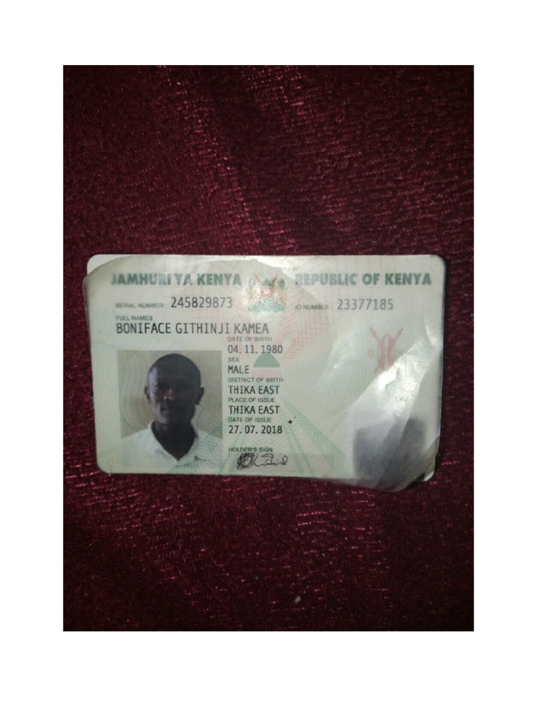 Boniface Githinji Documents | PDF