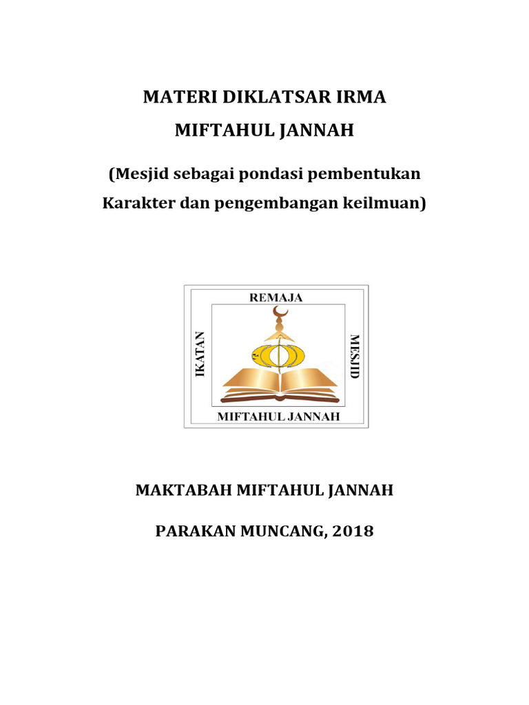 Materi Diklatsar Madrasah Miftahul Jannah | PDF