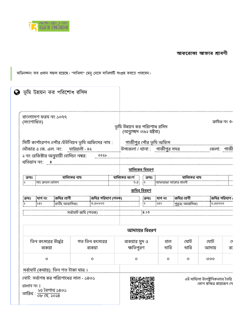 Afroza Akhter Shraboni - Khajna - 1431 | PDF