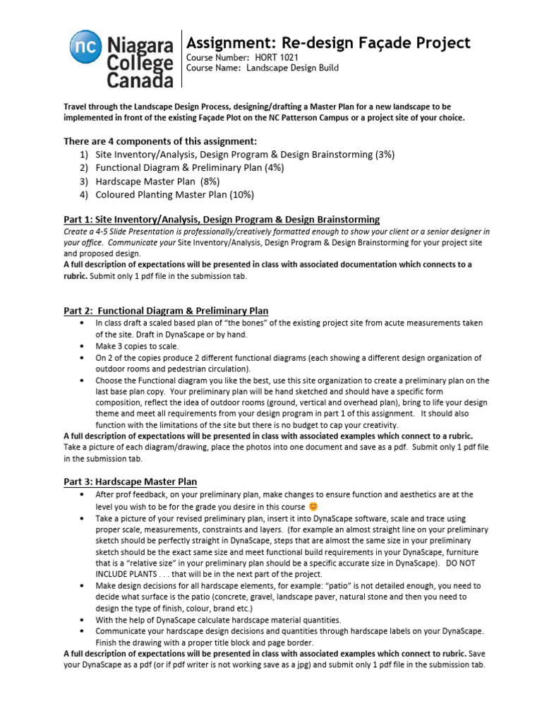 Facade Assignment brief updated | PDF