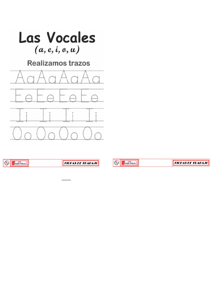 Vocales Numero Semana 1 | PDF