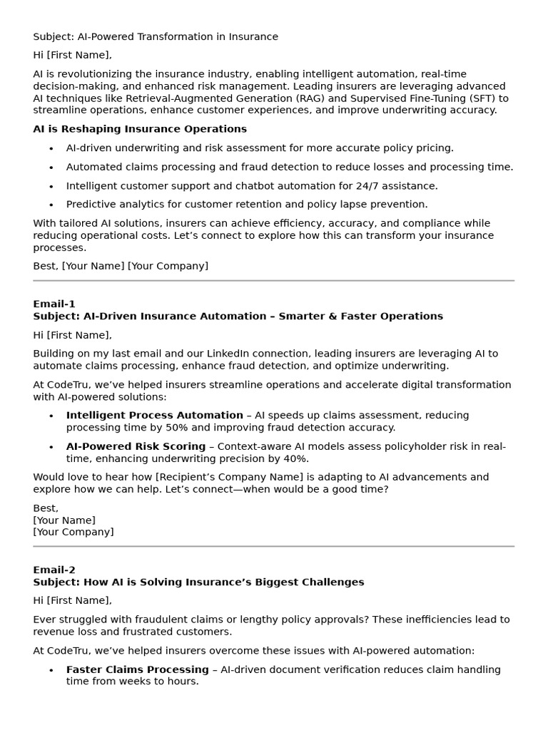 AI Automation in Insurance Operations | PDF | Artificial Intelligence | Intelligence (AI ...