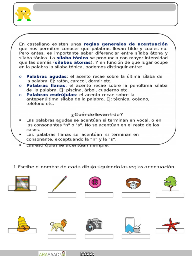 Reglas de Acentuación en Español | PDF | Fonética | Lingüística