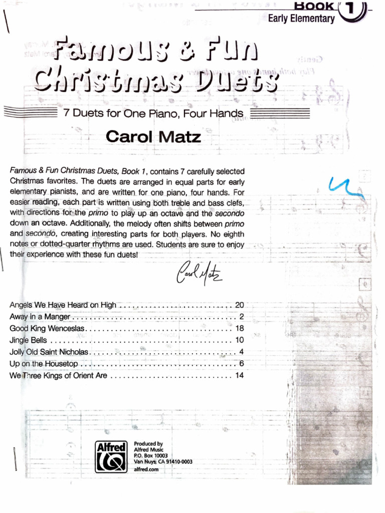 Advanced Christmas Duets for Piano | PDF | Musical Compositions