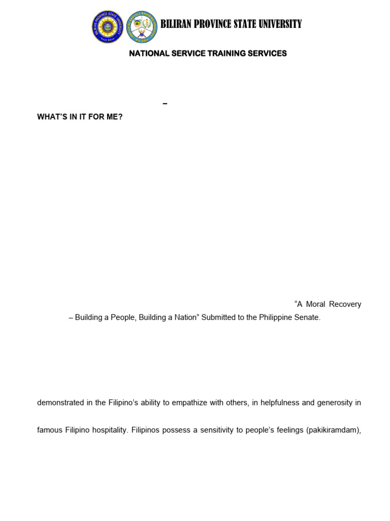 NSTP-CWTS-Lecture-Note-1 | PDF | Family Planning | Family