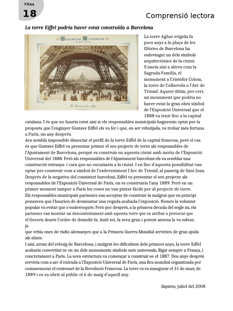 CL18 La Torre Eiffel | PDF