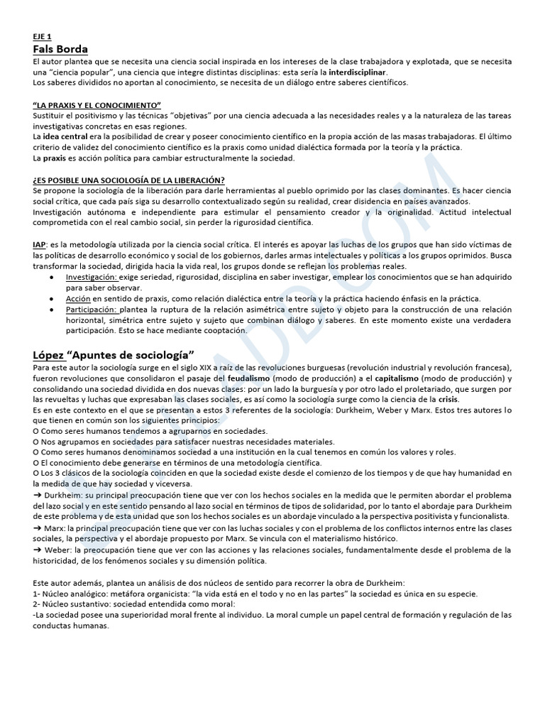 Resumen Final Socio | PDF | Emile Durkheim | Capitalismo