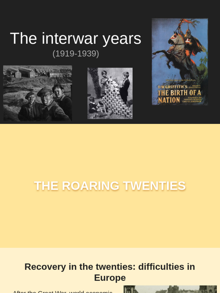 The Interwar Years: Economic Shifts | PDF | Nazi Party | Communist ...