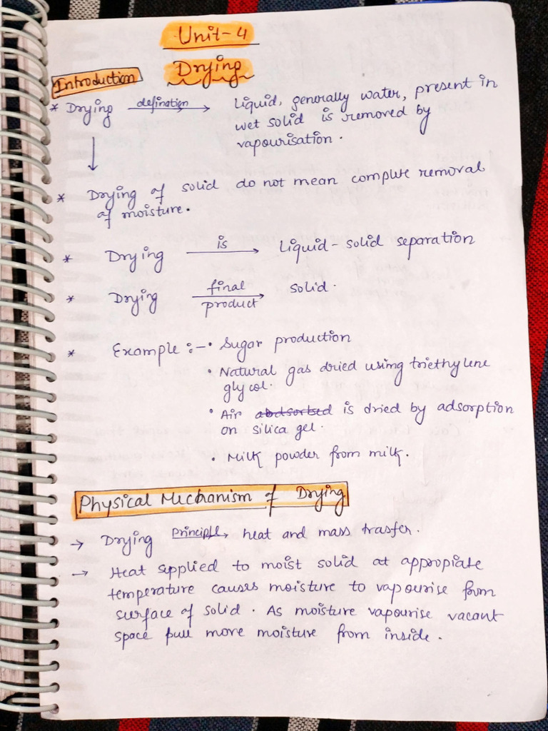 MTO Unit 4 Drying | PDF