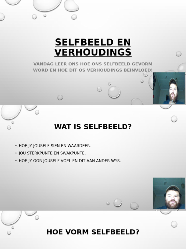 Selfbeeld Powerpoint Presentation | PDF