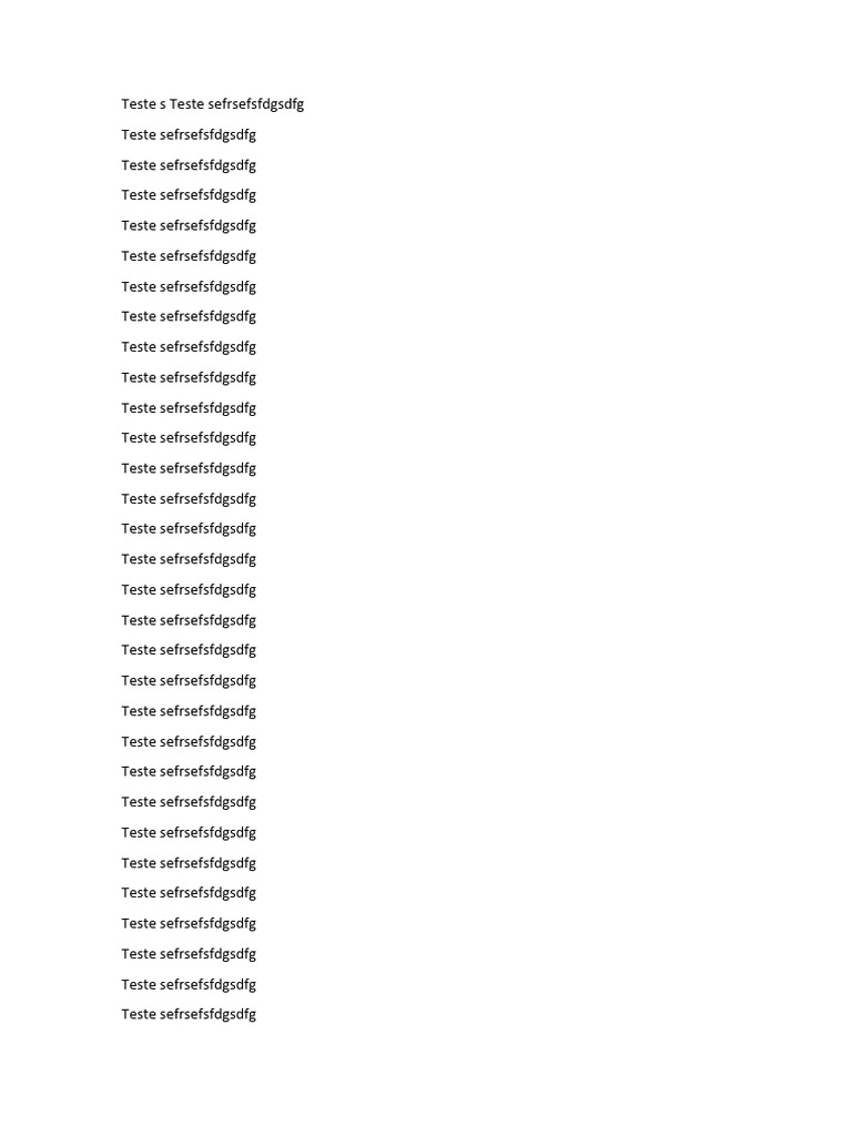 Repetitive Test Document Overview | PDF