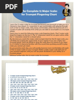 Major Scales Fingerings For Trumpet | PDF | Musical Scales | Musical ...