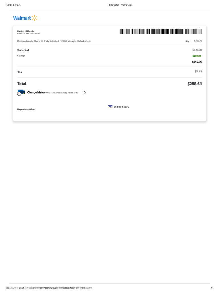 Order Details | PDF