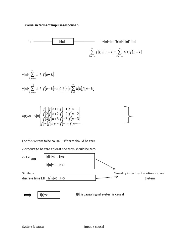 Causal Systems and Stability Analysis | PDF | Control Theory | Signal ...