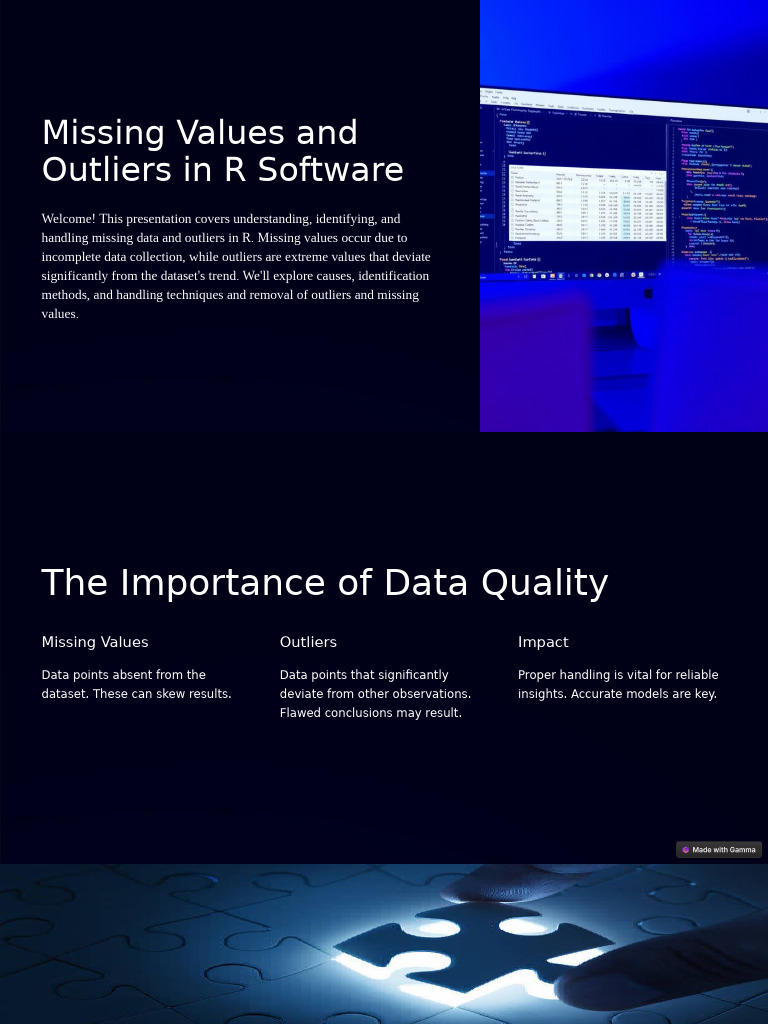 Missing Values and Outliers in R-Software | PDF | Outlier | Statistical Analysis