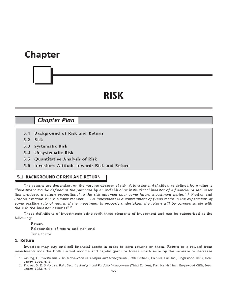 Understanding Risk and Return in Investments | PDF | Cost Of Living ...