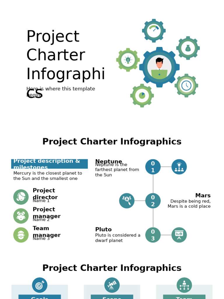 Project Charter Infographics Template | PDF | Planets | Planets In ...