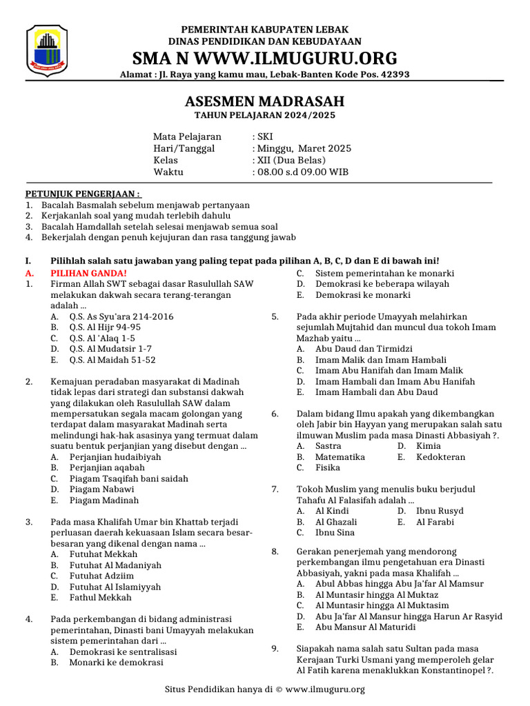 Tokoh Pemberontak di Era Utsman Bin Affan | PDF