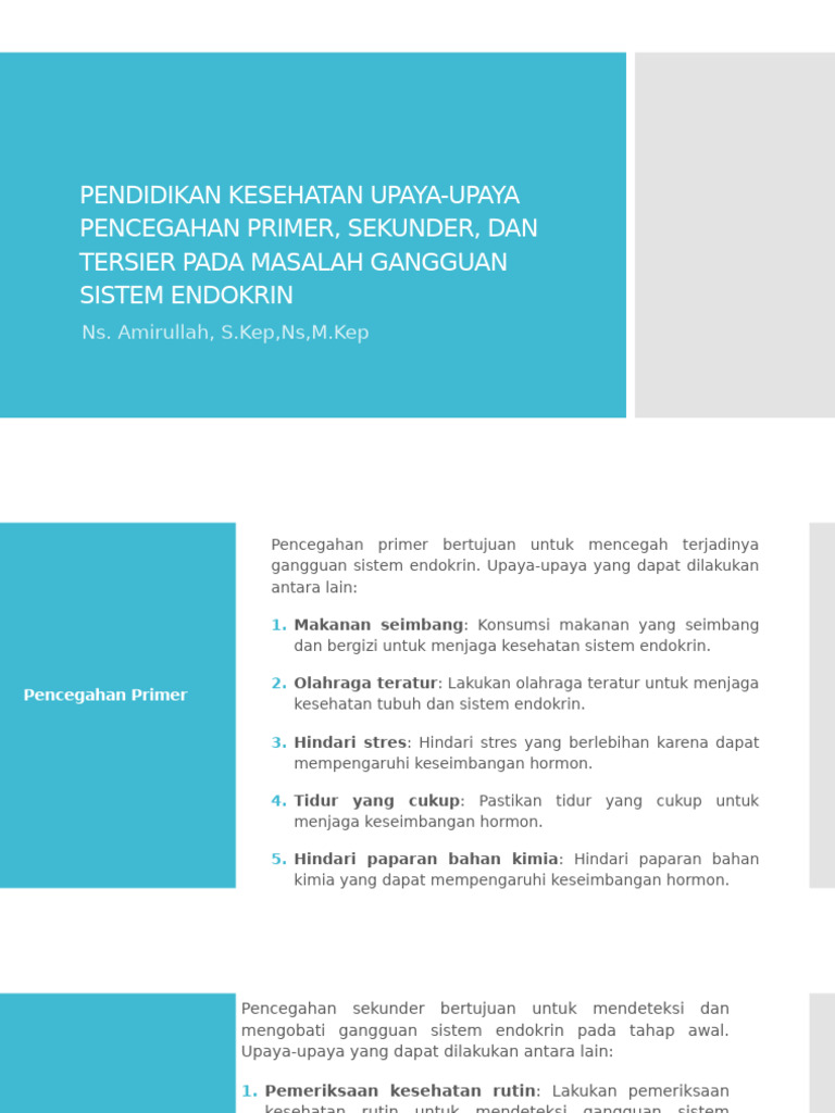 03. UPAYA-UPAYA PENCEGAHAN PRIMER, SEKUNDER, DAN TERSIER | PDF