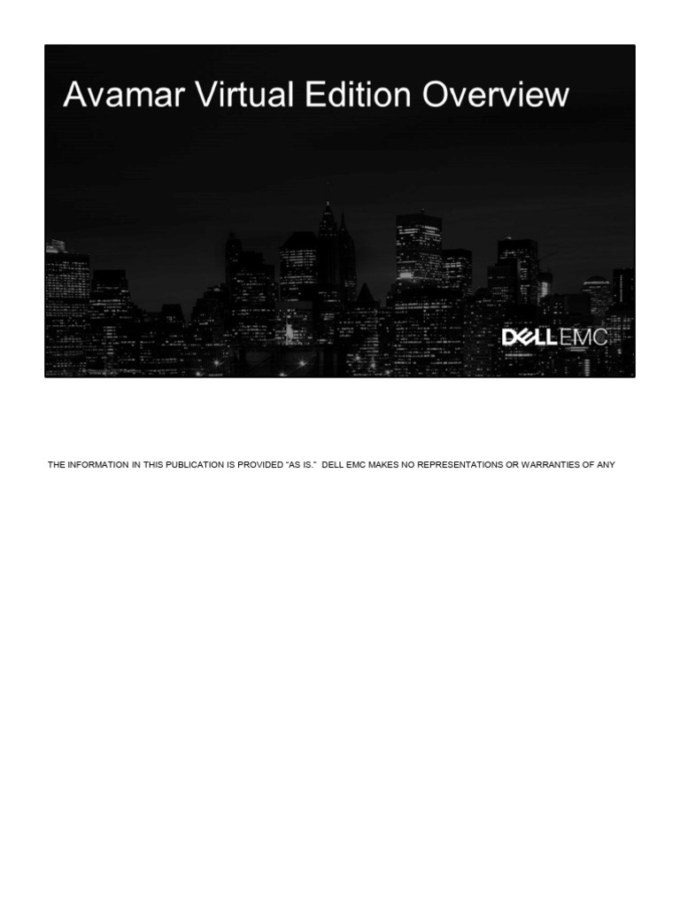 Avamar Overview 7.4.1 - SRG | PDF | Backup | Virtualization