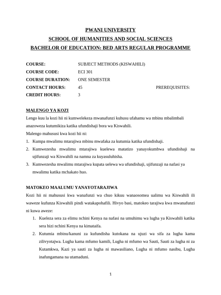 ECI B 311 Course Description | PDF