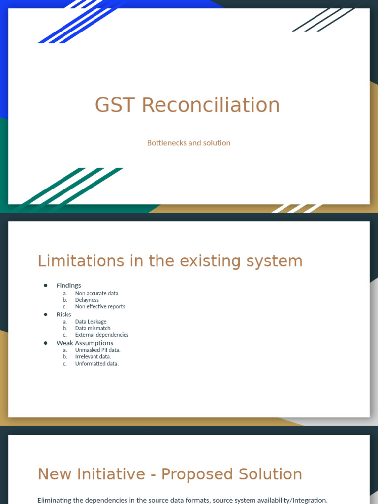 Case Study - GST Reconciliation | PDF