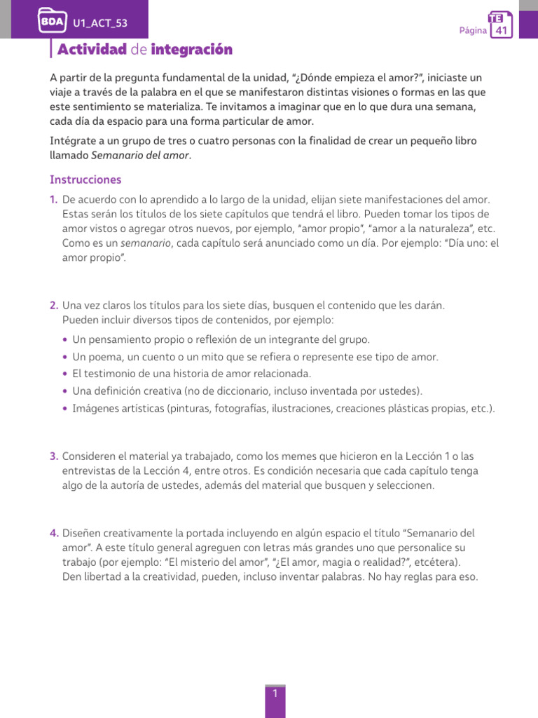 U1 Act 53 | PDF | Amor