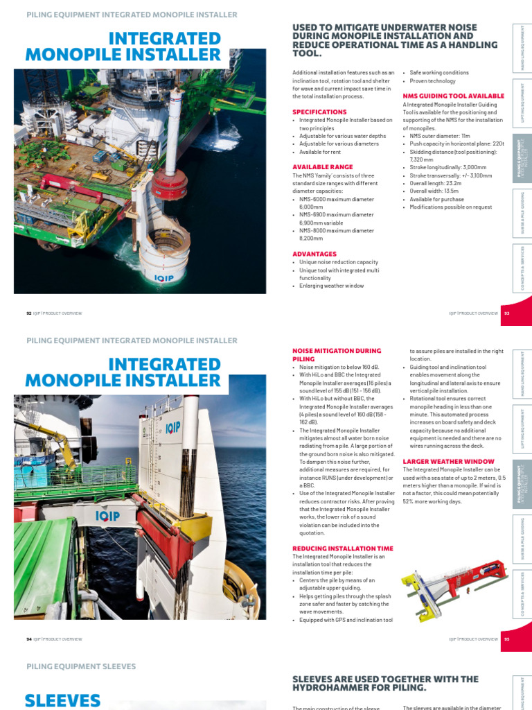 Integrated Monopile Installer Specs | PDF | Deep Foundation ...