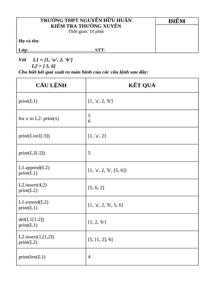 Ktra List Python | PDF