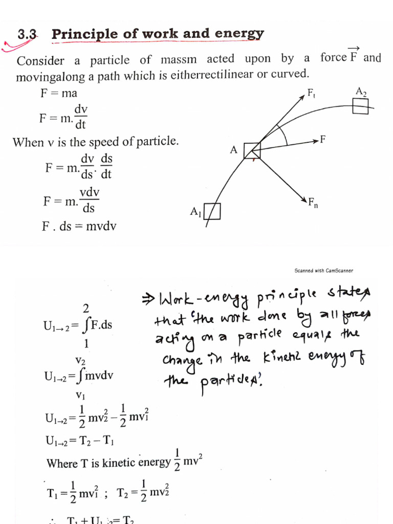 Work Energy Principle | PDF